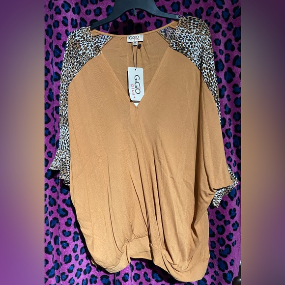 Gigio | Tops | Gigio Blouse With Ruffle Sleeves Xl Nwot | Poshmark